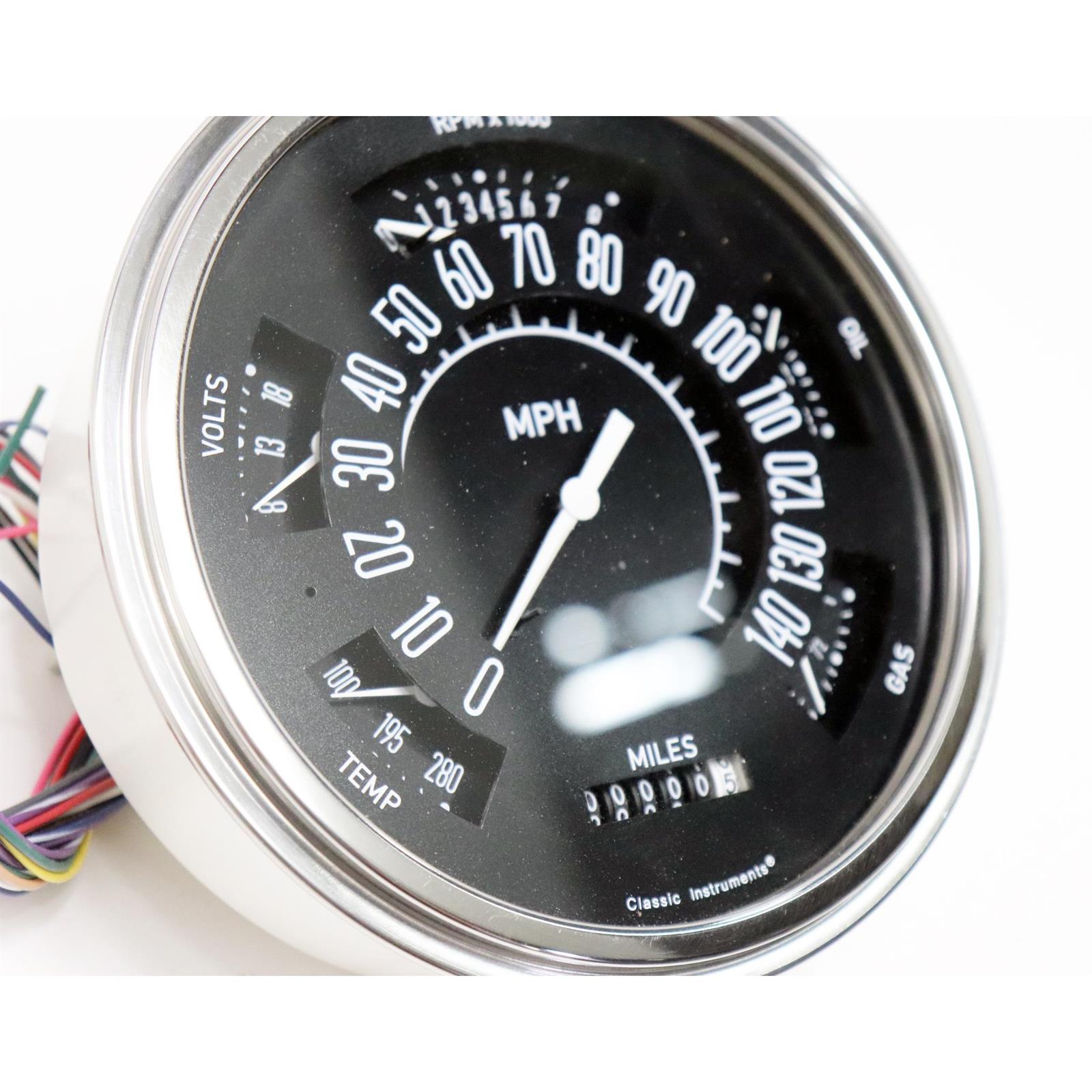 Classic Instruments Six Pack Gauge, 1949-50 Chevy