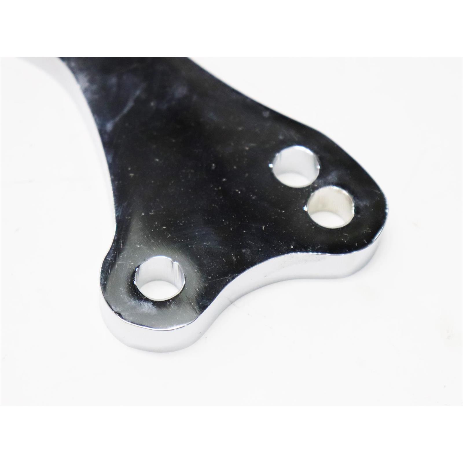 Small Block Chevy Lower Alternator Bracket, Chrome