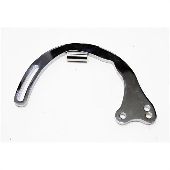 Small Block Chevy Lower Alternator Bracket, Chrome
