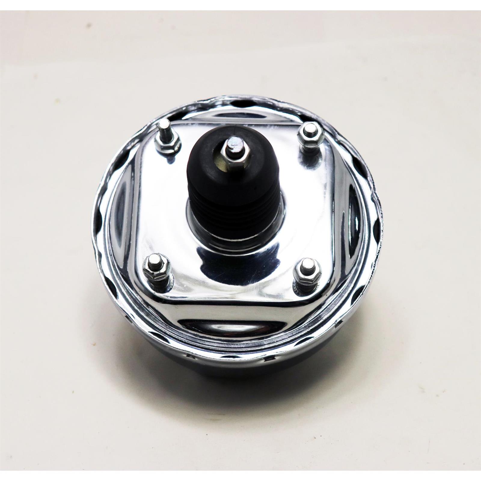 Speedway Single Diaphragm Power Brake Booster 7 In, Chrome Finish