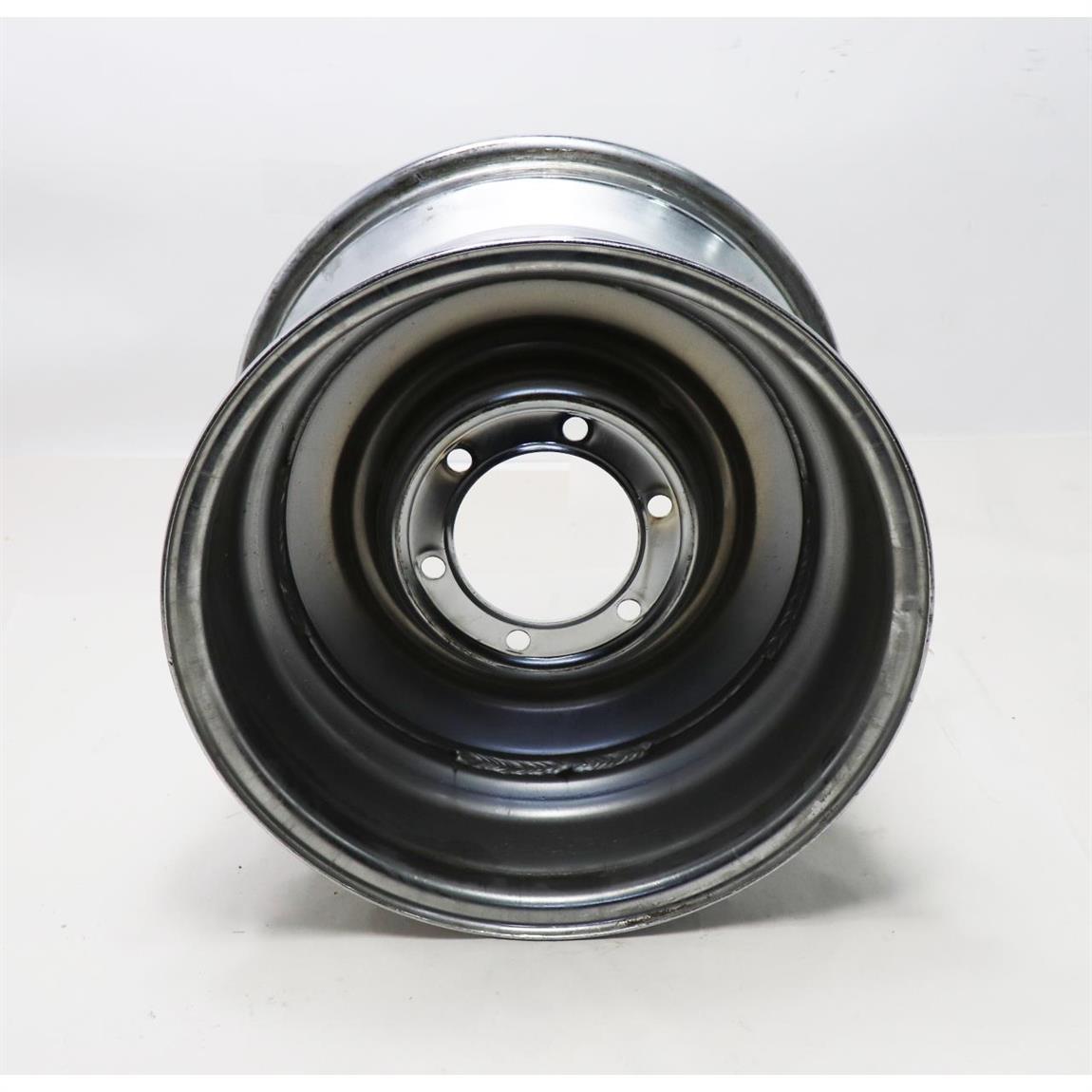 Speedway Smoothie 15x10 Chrome Steel Wheel, 6 on 5.5, 4.5 BS