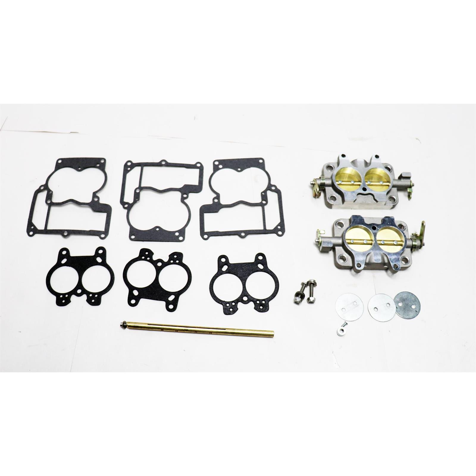 Universal Rochester 2-Jet 2G Tri-Power 3x2 Carb Kit w/o Linkage