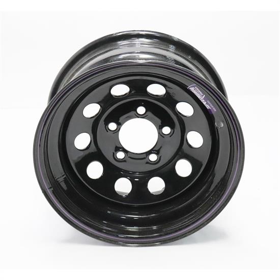 Speedway 15x7 Black Circle Track Steel Wheel, 5on4.75, 3 Offset