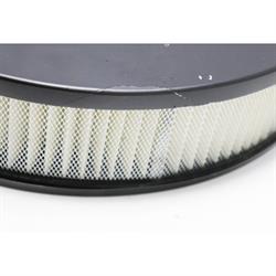 14 Inch Partial Finned Round Air Cleaner Set, Black Aluminum