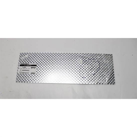 18 Inch Long Engine Turned Aluminum Panel-6 Wide-1/2 Swirls-Stree