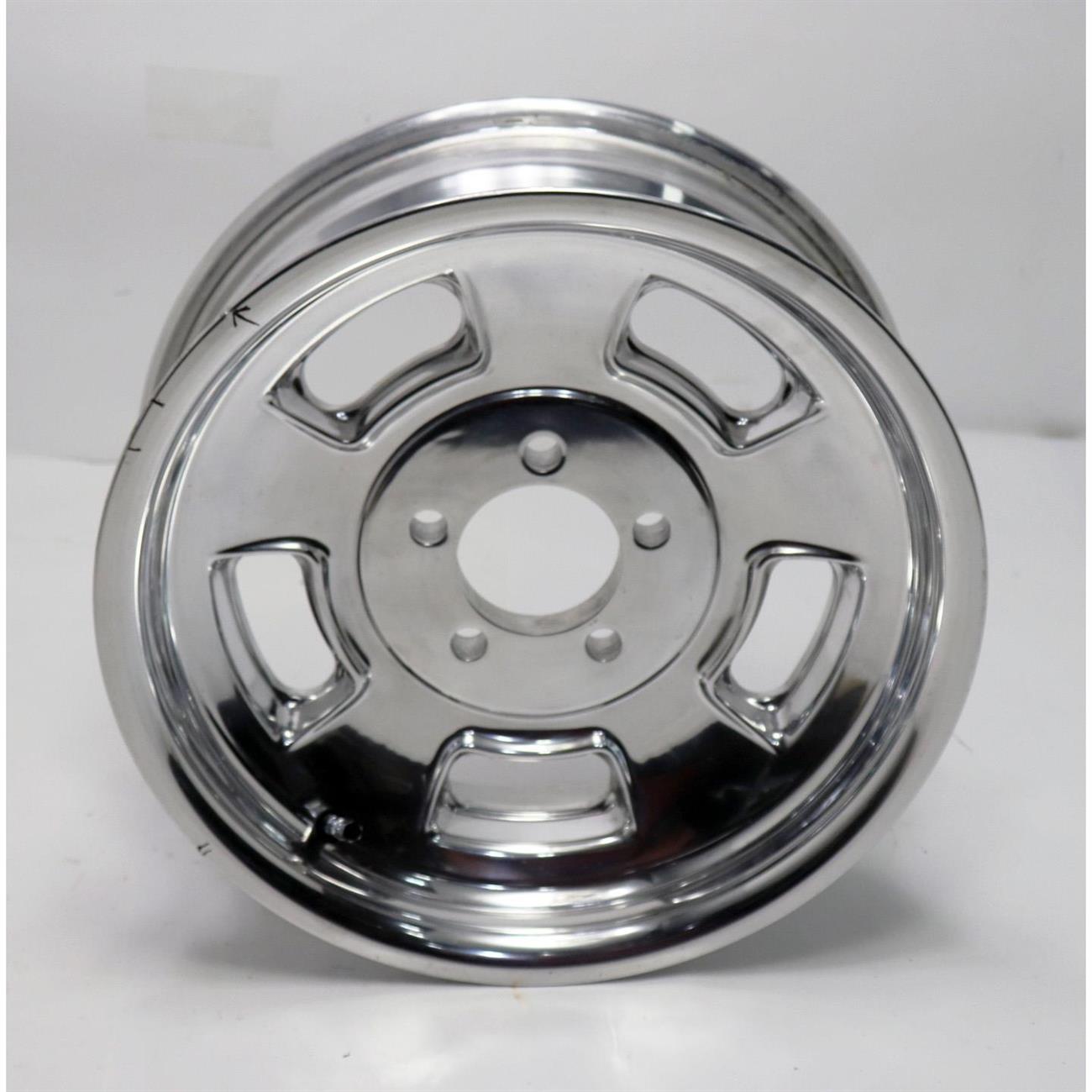 Real Rodder's Wheels 15x5.5SPPC 15x5.5 Pol. Sprint Wheel, Chevy