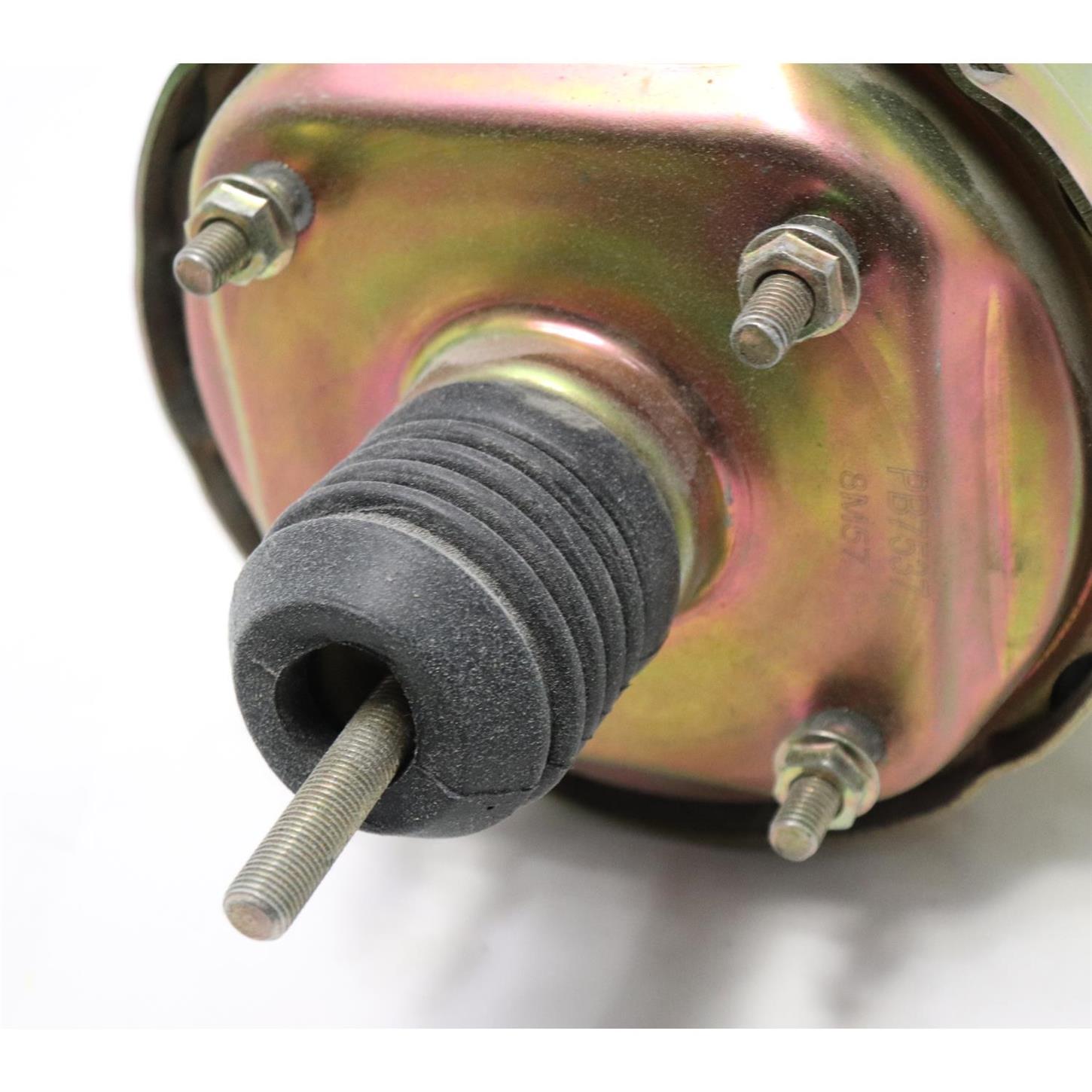 Speedway Dual Diaphragm Power Brake Booster, 7 Inch, Chromate Fin