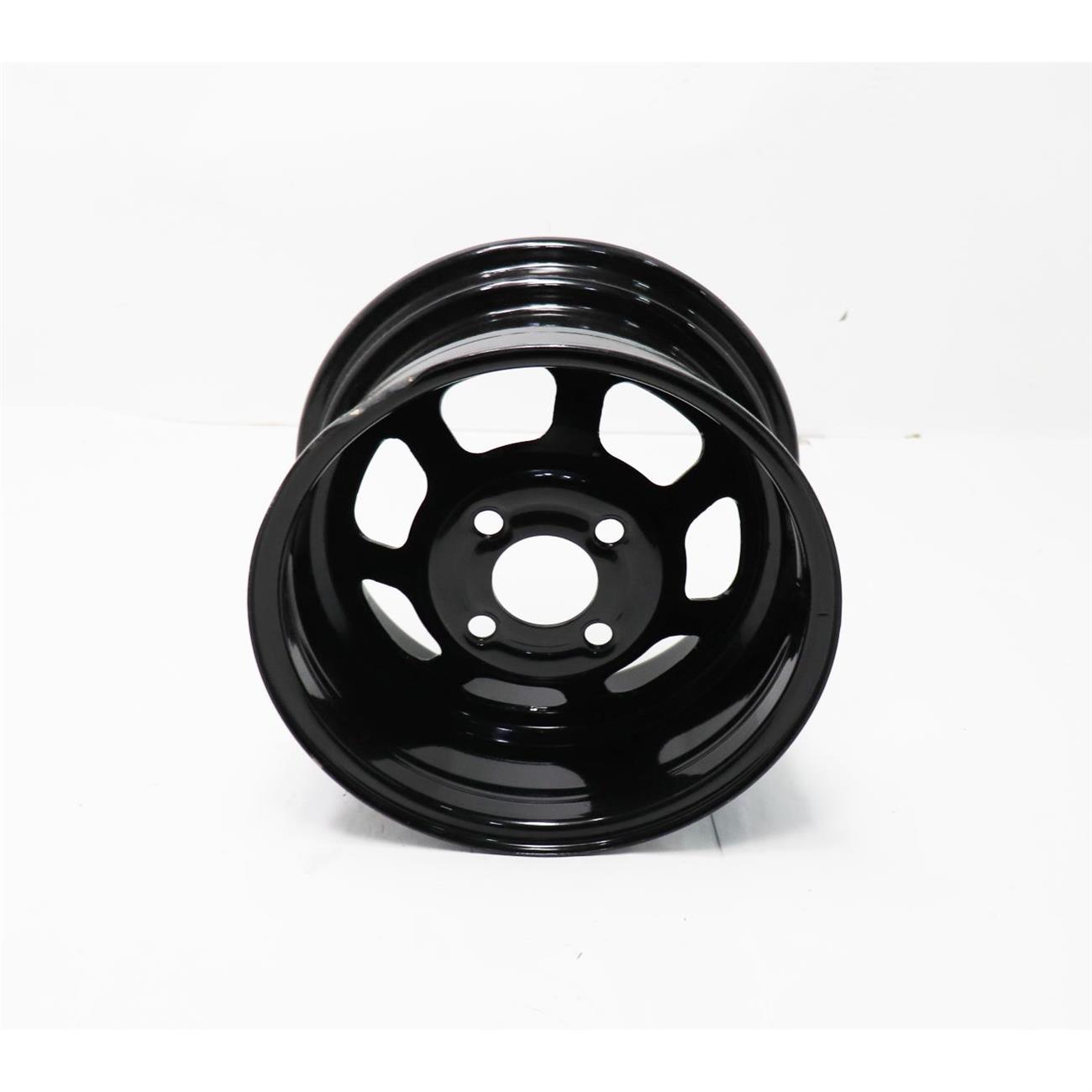 Bassett 13 x 7 Pony-Mini Stock 4x4.25 Black Wheel, 2 Offset