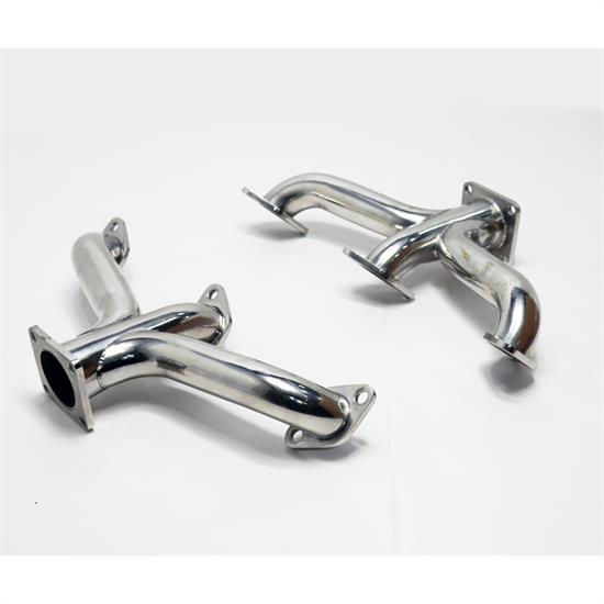 Speedway Flathead Ford V8 Center Dump Headers, Stainless