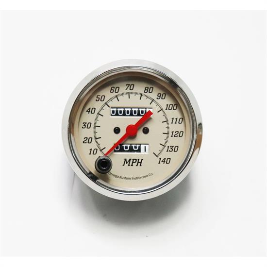 Omega 4 Inch 140 MPH Mechanical Speedometer