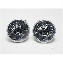 Speedway 7 Inch Tri-Bar Headlights w/ Clear Turn Signal Lens