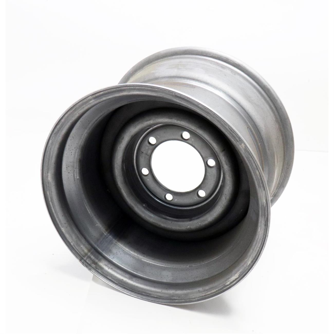 Speedway Smoothie 15x10 Raw Steel Wheel, 6 on 5.5, 4.5 BS