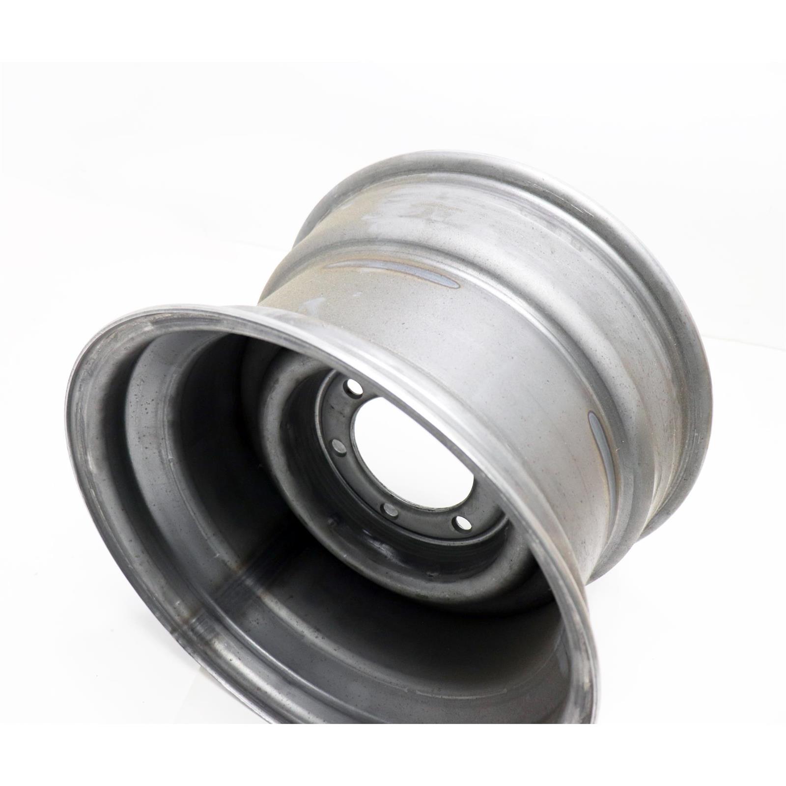 Speedway Smoothie 15x10 Raw Steel Wheel, 6 on 5.5, 4.5 BS