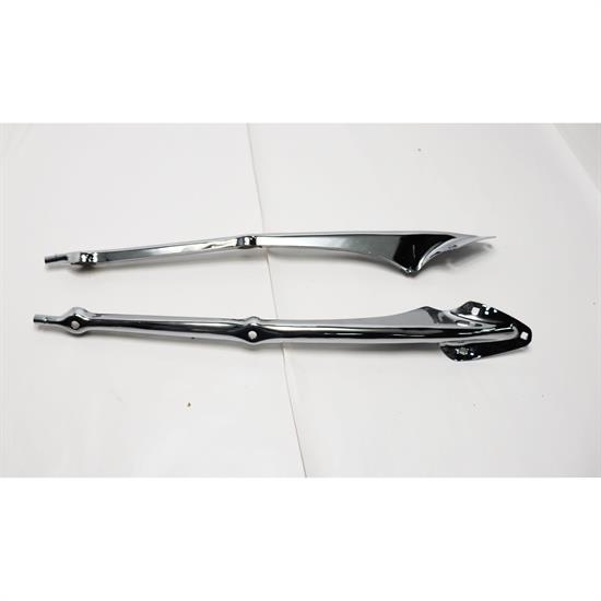 1926-1927 Tall Model T Windshield Posts, Stock Height, Chrome