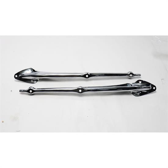 1926-1927 Tall Model T Windshield Posts, Stock Height, Chrome