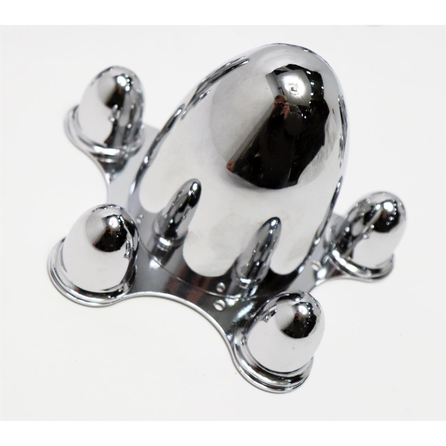 Bullet-Style Spider Cap Wheel Hub Covers, 5 on 5 Inch