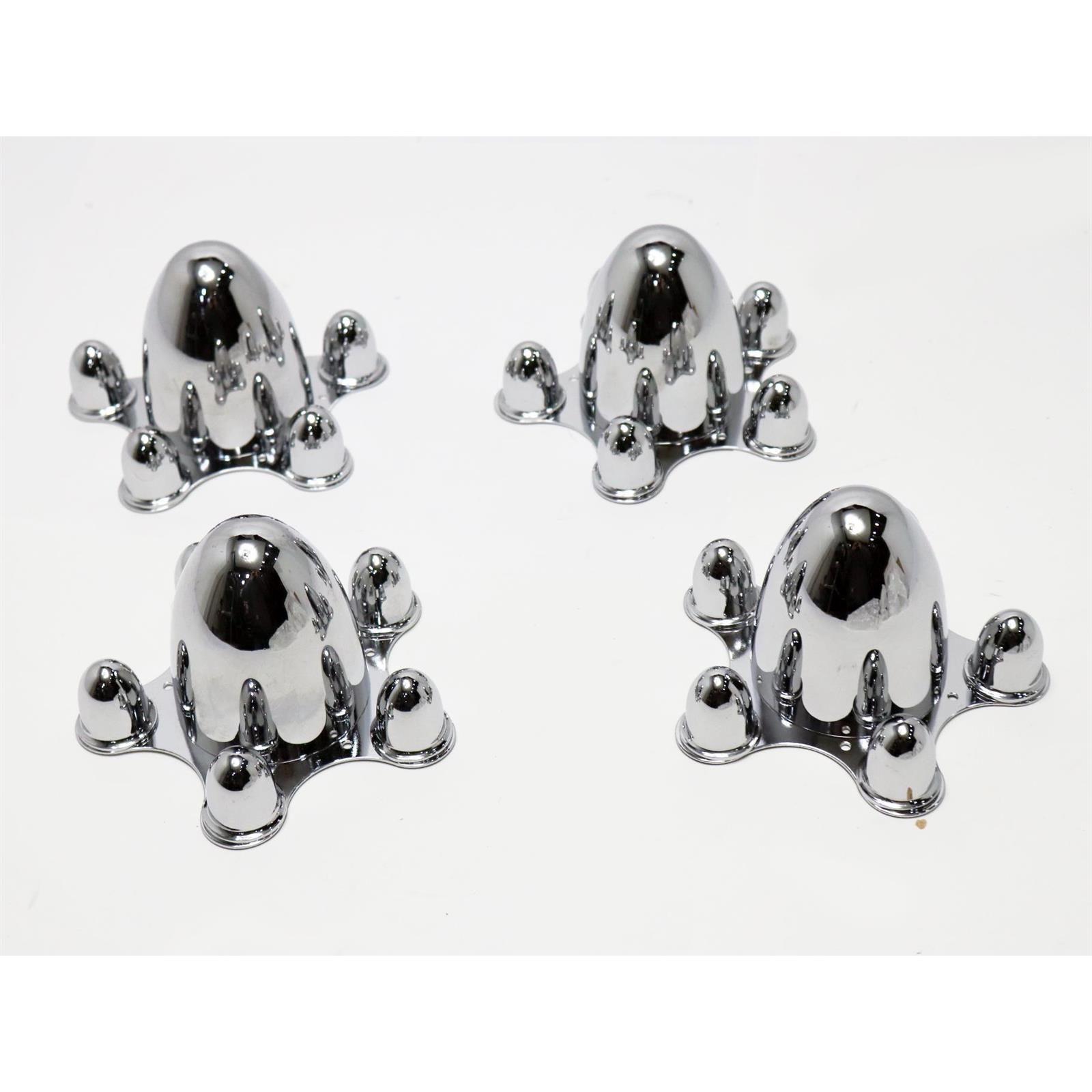 Bullet-Style Spider Cap Wheel Hub Covers, 5 on 5 Inch