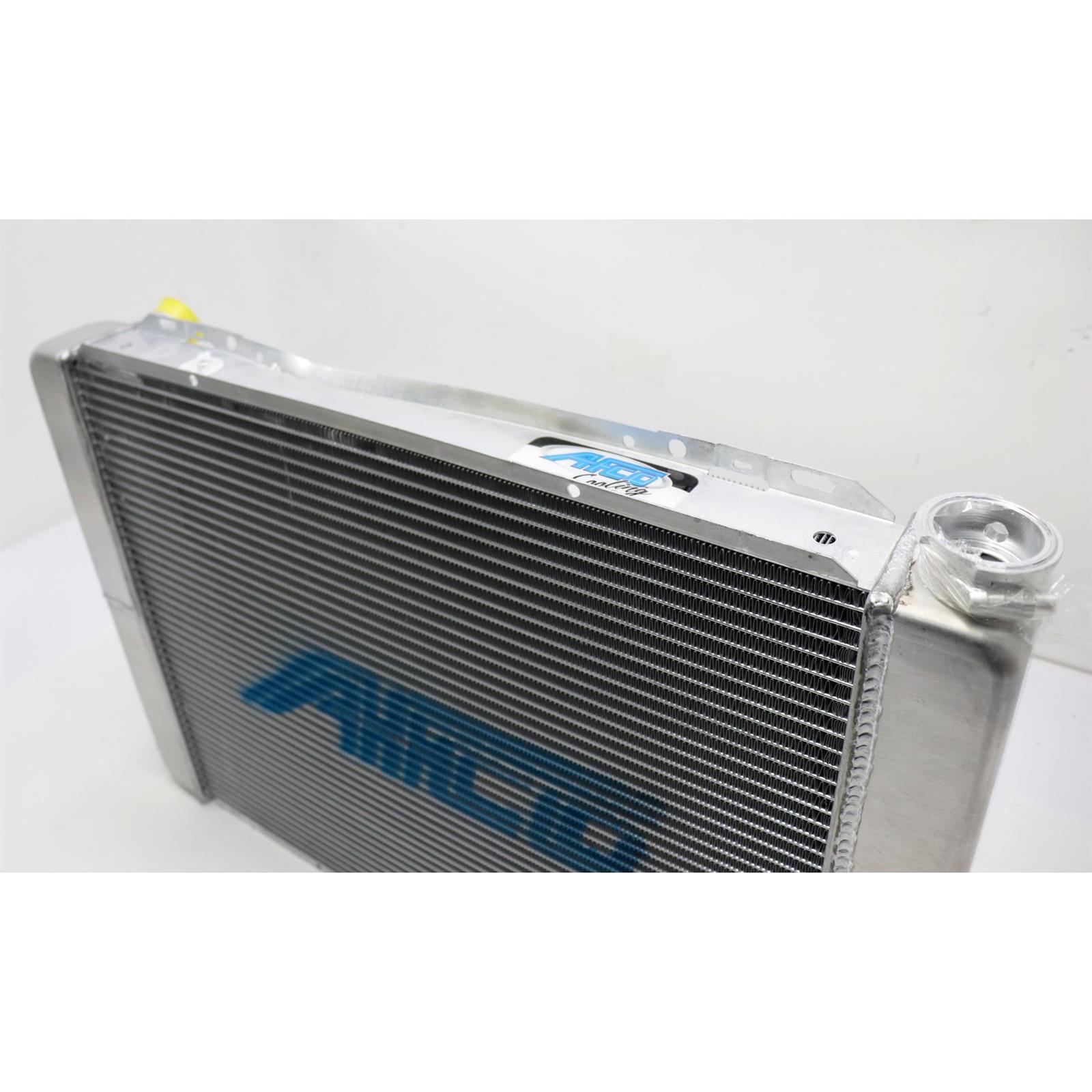 AFCO 80101NDP Double Pass Radiator-27.5 In Wide 19 In Tall