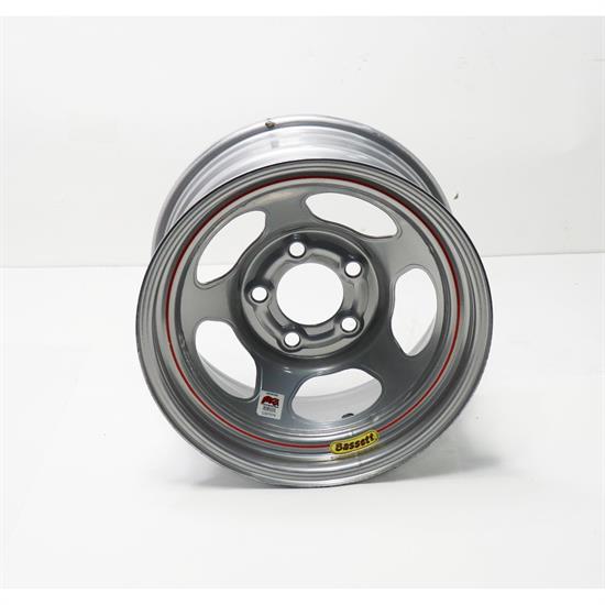 Bassett 15 x 8 IMCA Certified Powder Coated Steel 5x5 Wheel 4 BS