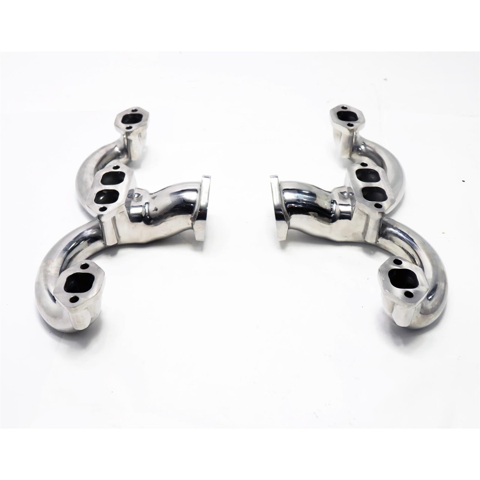 Tru-Ram_ SBC Exhaust Manifolds, Polished Stainless