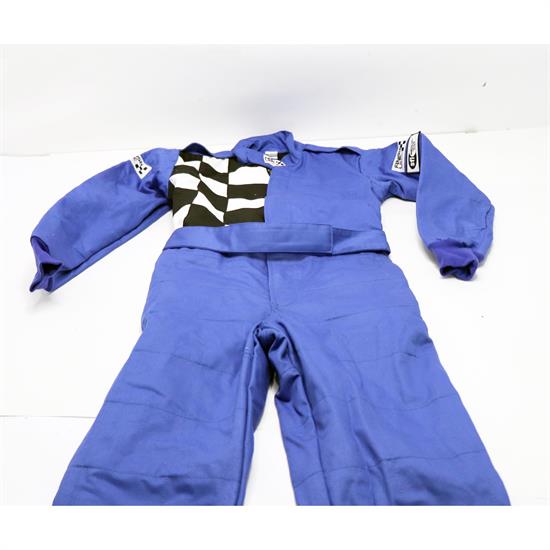 Finishline 2-Layer SFI-5 Fire Retardant Racing Suit Blue Medium