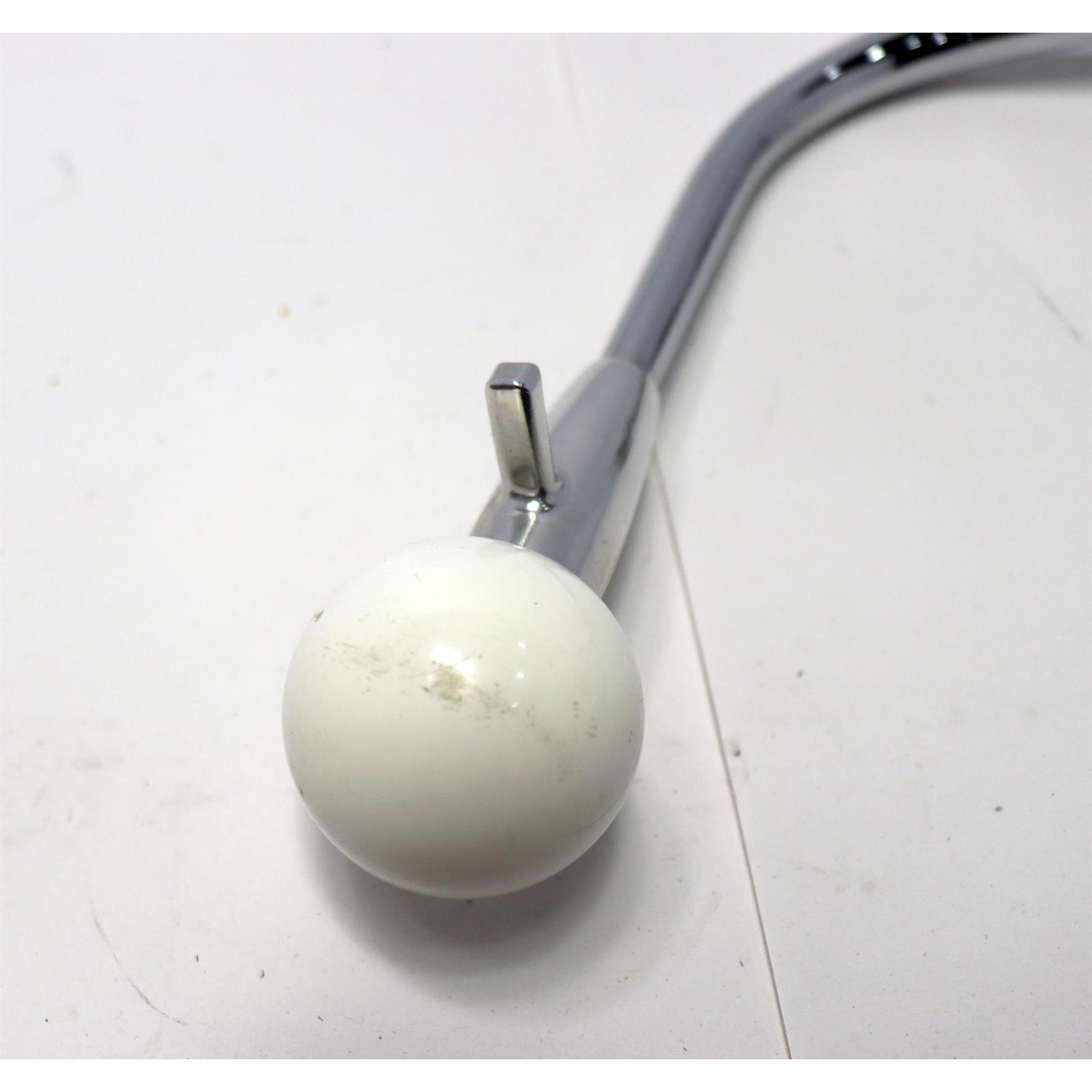 Speedway/Lokar 16in Bench Bend Muscle Shifter, TH350/TH400, White