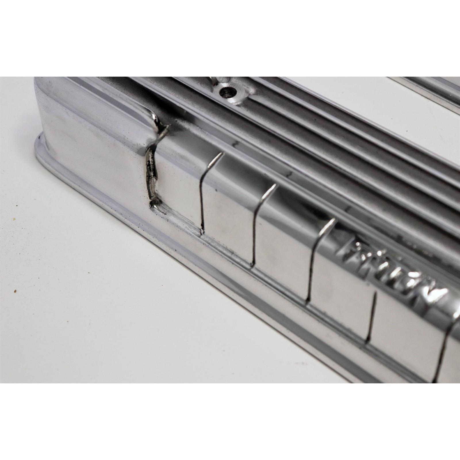 Speedway Fenton Buick Nailhead Valve Covers, Finned Aluminum