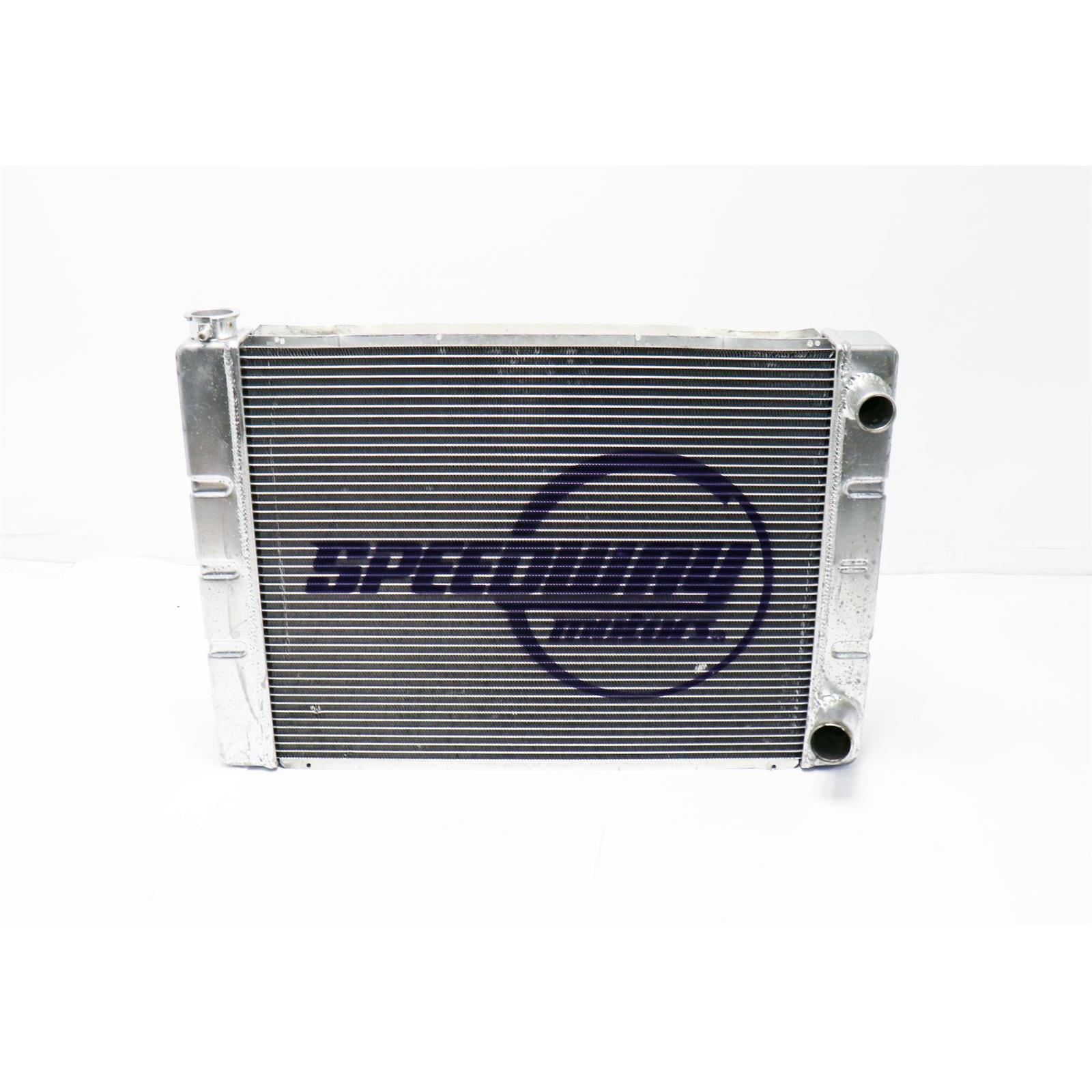 Speedway 28 In. Double Pass Aluminum Racing Radiator, S/B Chevy