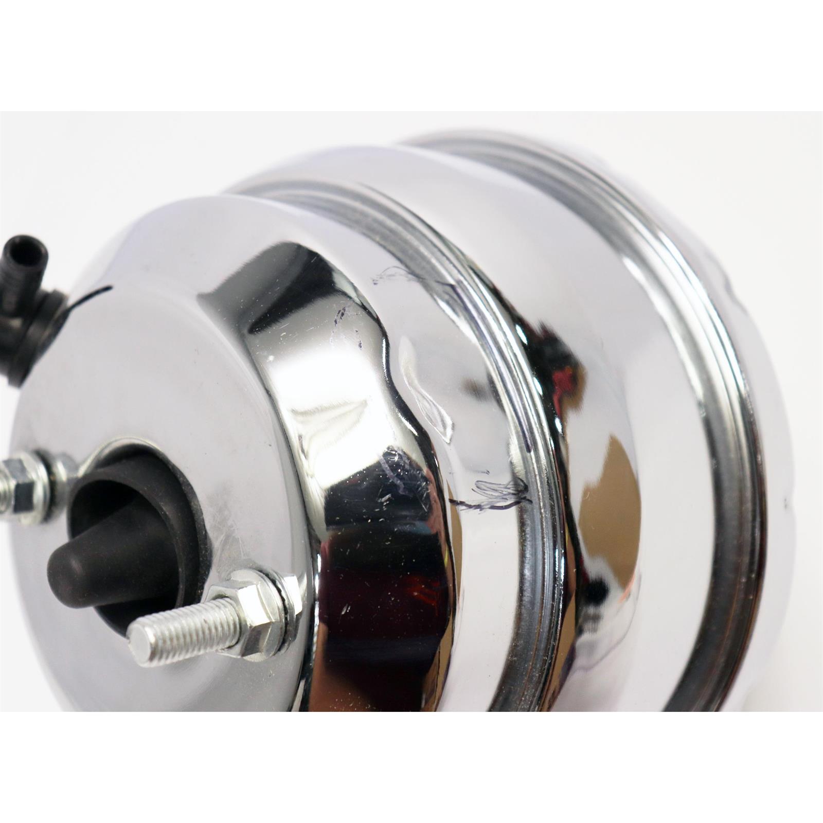 Speedway Dual Diaphragm Power Brake Booster, 8 Inch, Chrome