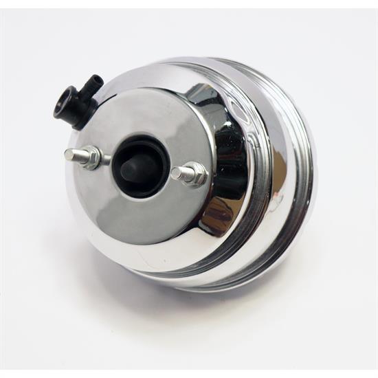 Speedway Dual Diaphragm Power Brake Booster, 8 Inch, Chrome