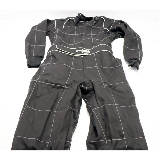 Speedway Black 2 Layer Racing Suit-One Piece-SFI-5 Rated, XL