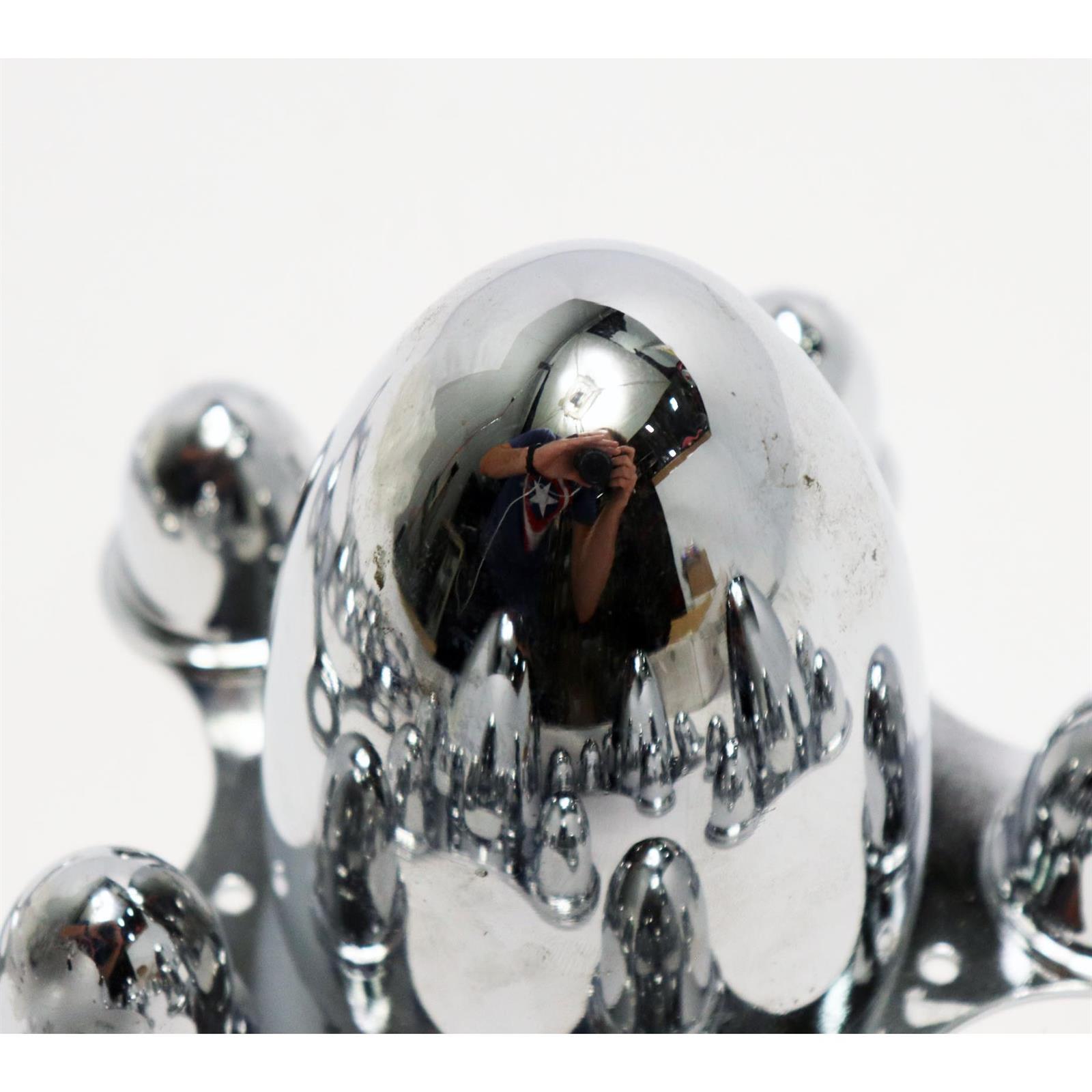 Speedway Bullet-Style Spider Cap Wheel Hub Covers, 5 on 5 Inch