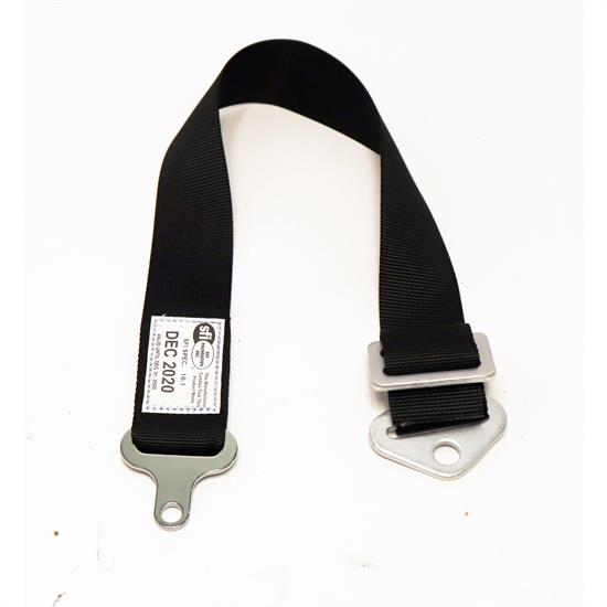 Simpson 34012BK Black 27 Inch Single Anti-Sub Racing Seat Belt