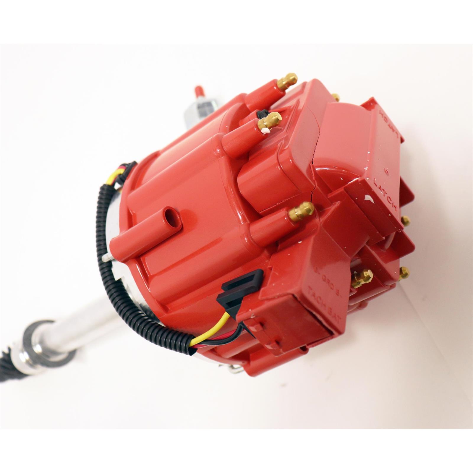HEI Distributor, SBC Small Block Chevy, Red