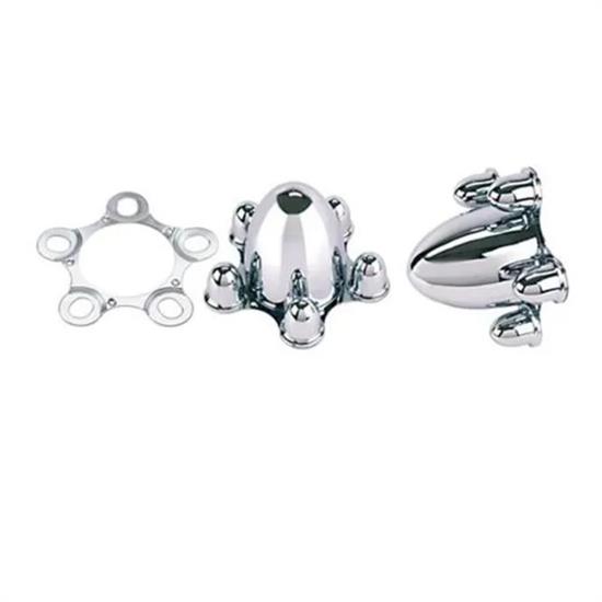 Speedway Bullet-Style Spider Cap Wheel Hub Covers, 5 on 4-3/4 Inc