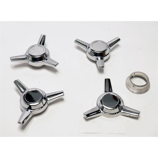 Gorilla Automotive 73515 Chrome 3 Bar Spinners w/Towers, 3.195 In