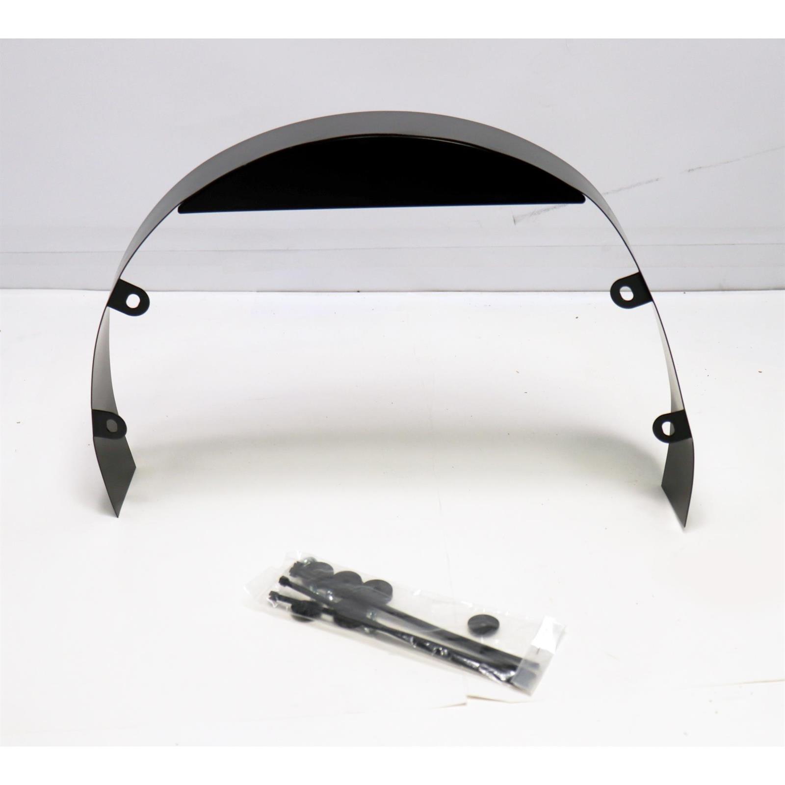 Universal Black Steel 3 Inch Fan Shroud w/ Mounting Bolt Kit