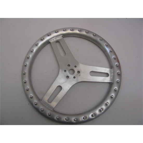 13 Inch Pro Grip Flat Aluminum Steering Wheel