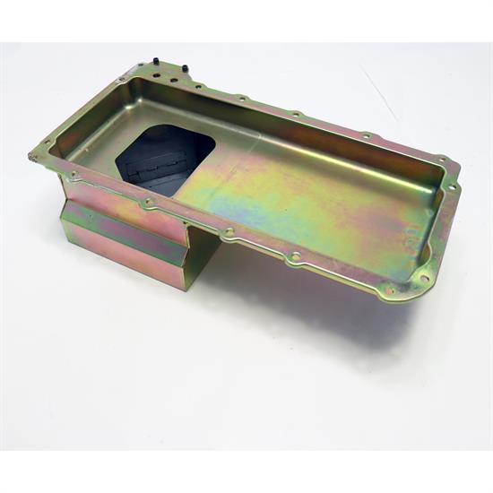 LS Swap Steel Oil Pan, 7 Quart, Zinc