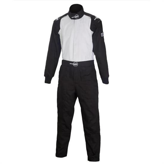Speedway Black Racing Suit-One Piece-Single Layer, XXL