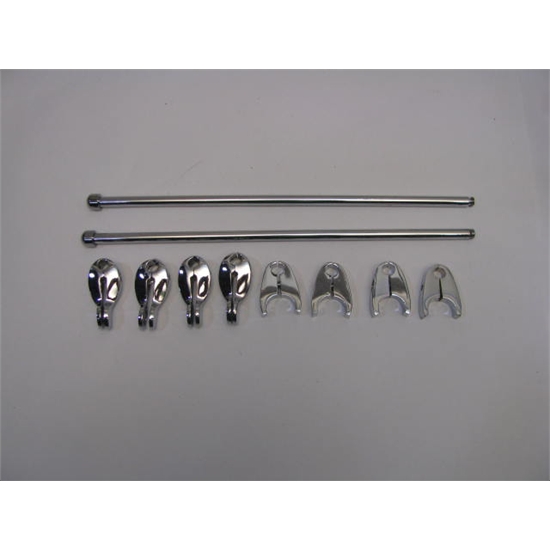 Garage Sale - Model T Roadster Wind Wing Brackets, Chrome