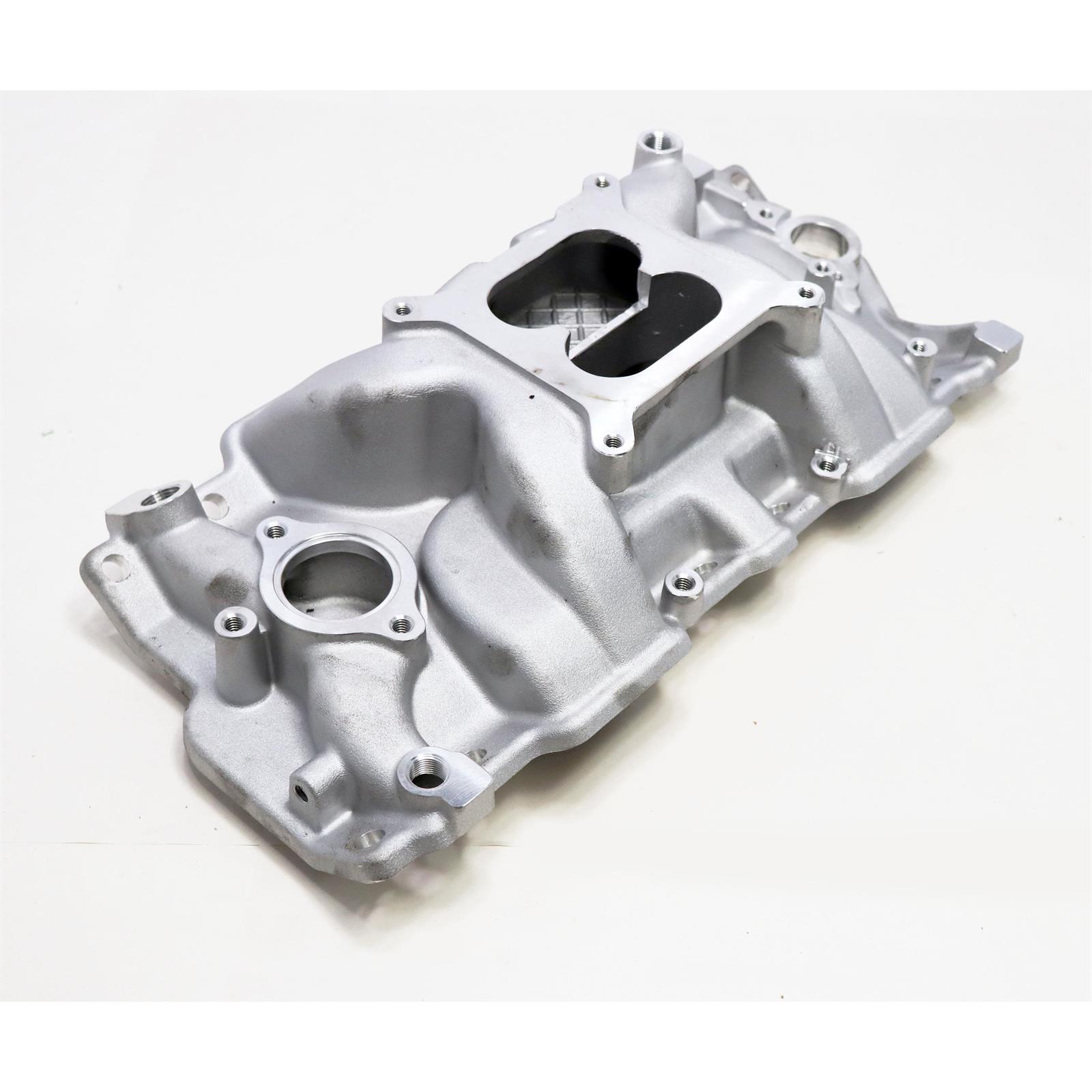 Speedway Small Block Chevy Hi-Rise Intake Manifold, Plain Finish