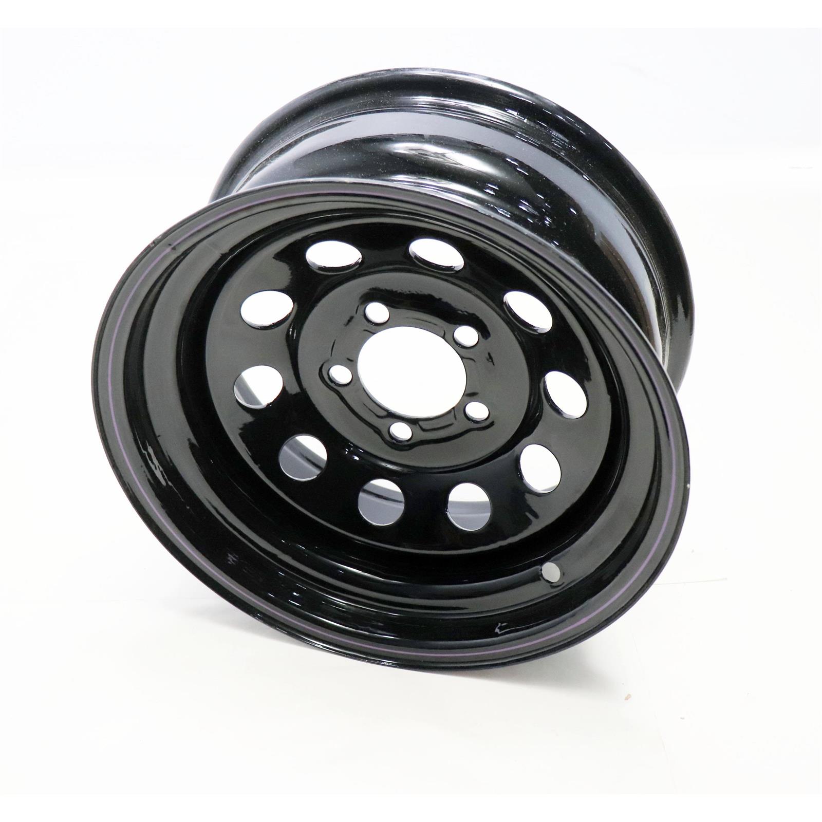 Speedway 15x7 Black Circle Track Steel Wheel, 5x4.5, 3 Offset