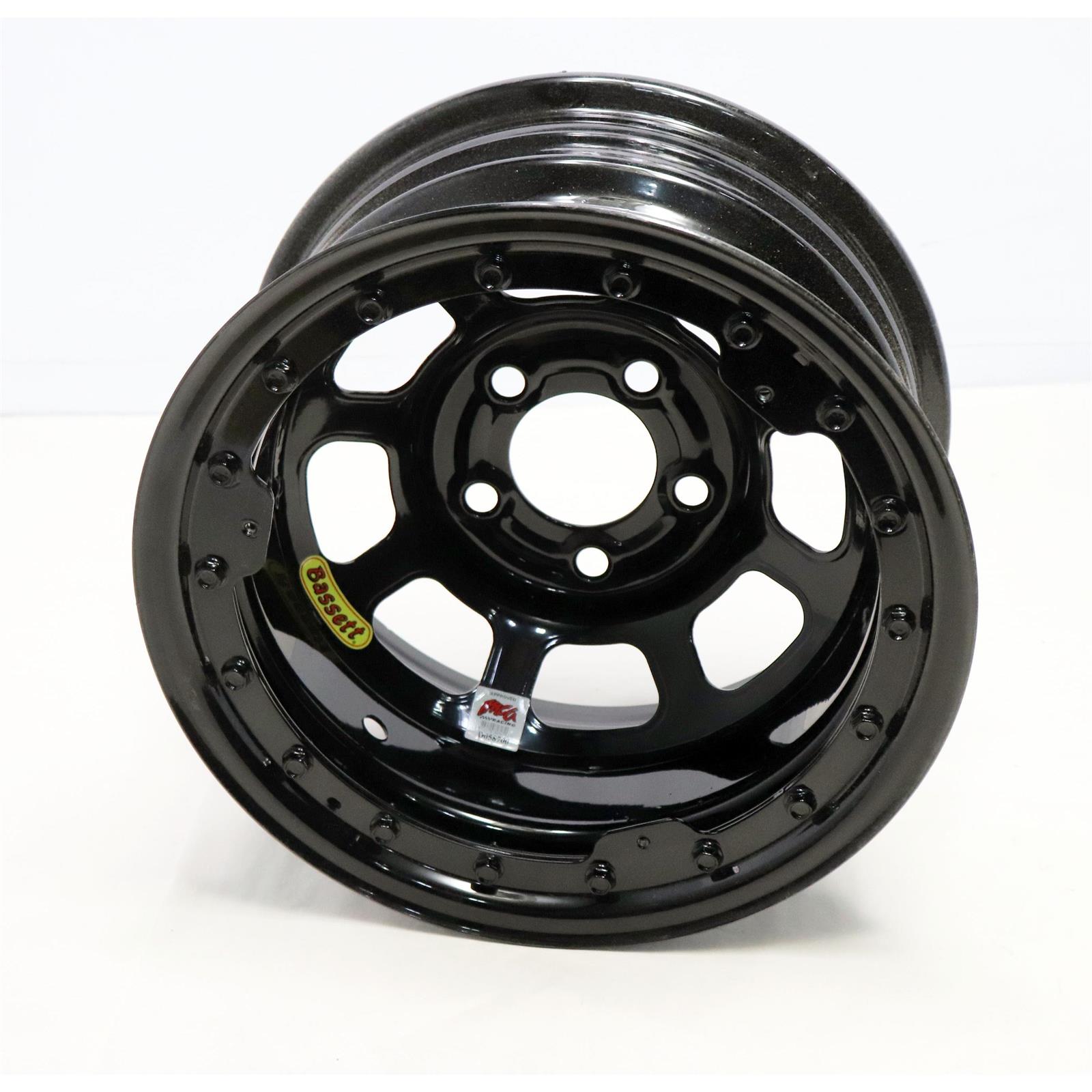 Bassett 58D52ILK 15x8, 5x5, Beadlock, IMCA, Black, 2 BS