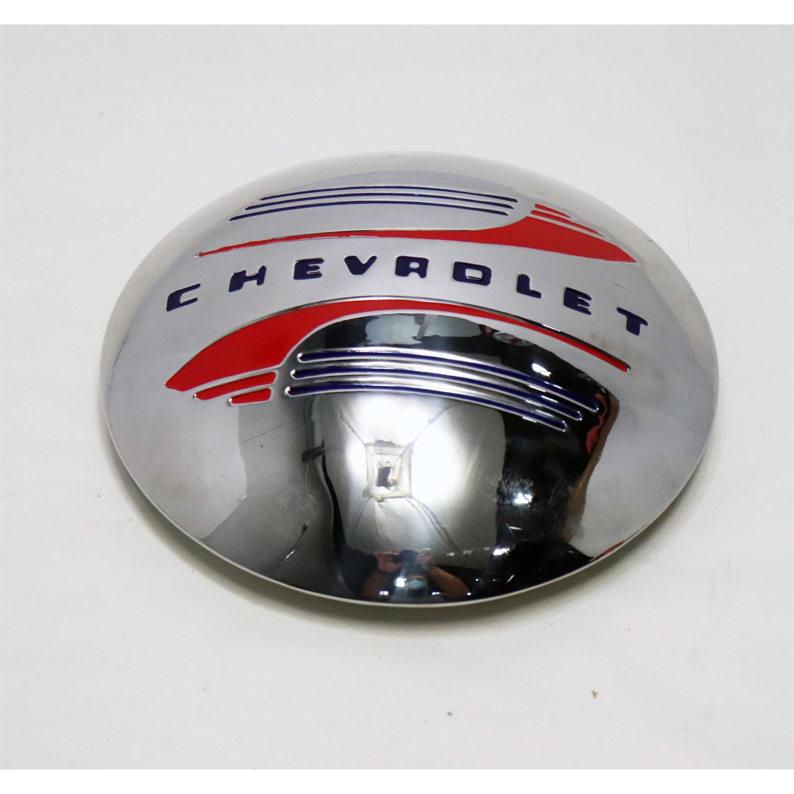 Speedway Vintage Series Wheel Hub Cap, 1941-48 Chevy Car Design