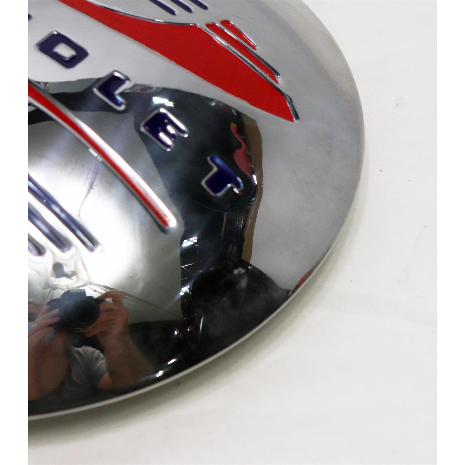 Speedway Vintage Series Wheel Hub Cap, 1941-48 Chevy Car Design