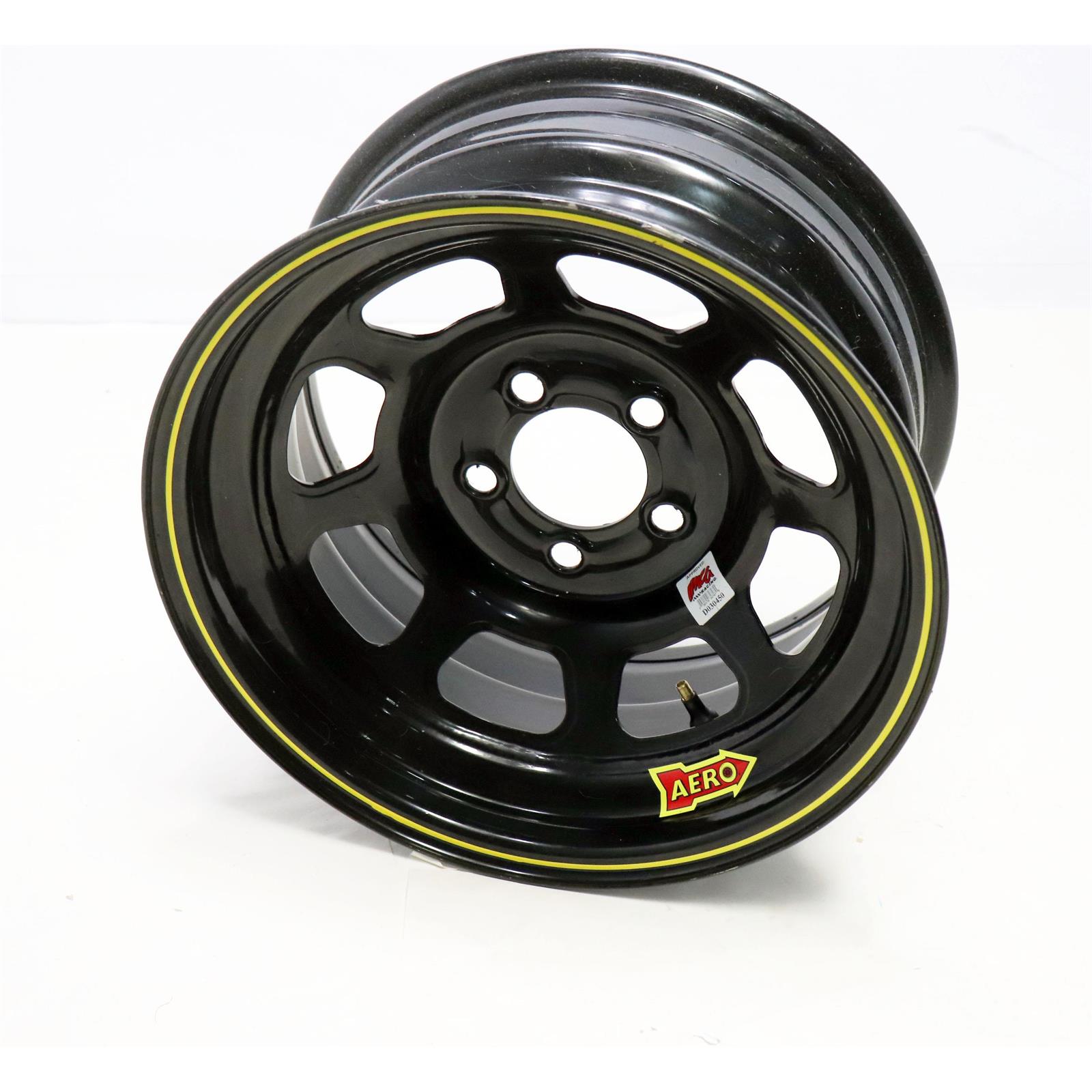 Aero 52-184540 52 Series 15x8 Wheel, 5x4.5 BP, 4 Inch BS IMCA