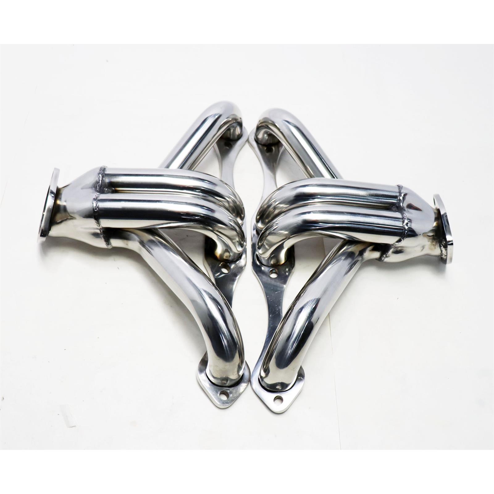 Tight-Fit Stainless Steel Small Block Chevy Block Hugger Headers