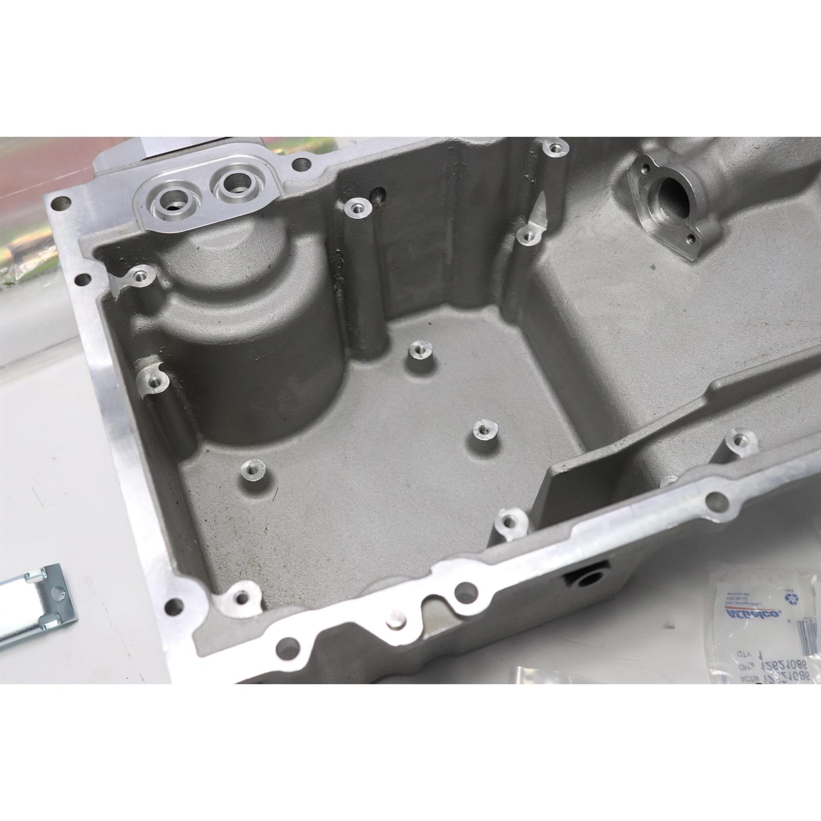 Holley 302-3 LS Swap Retro Fit Cast Oil Pan, GM LS