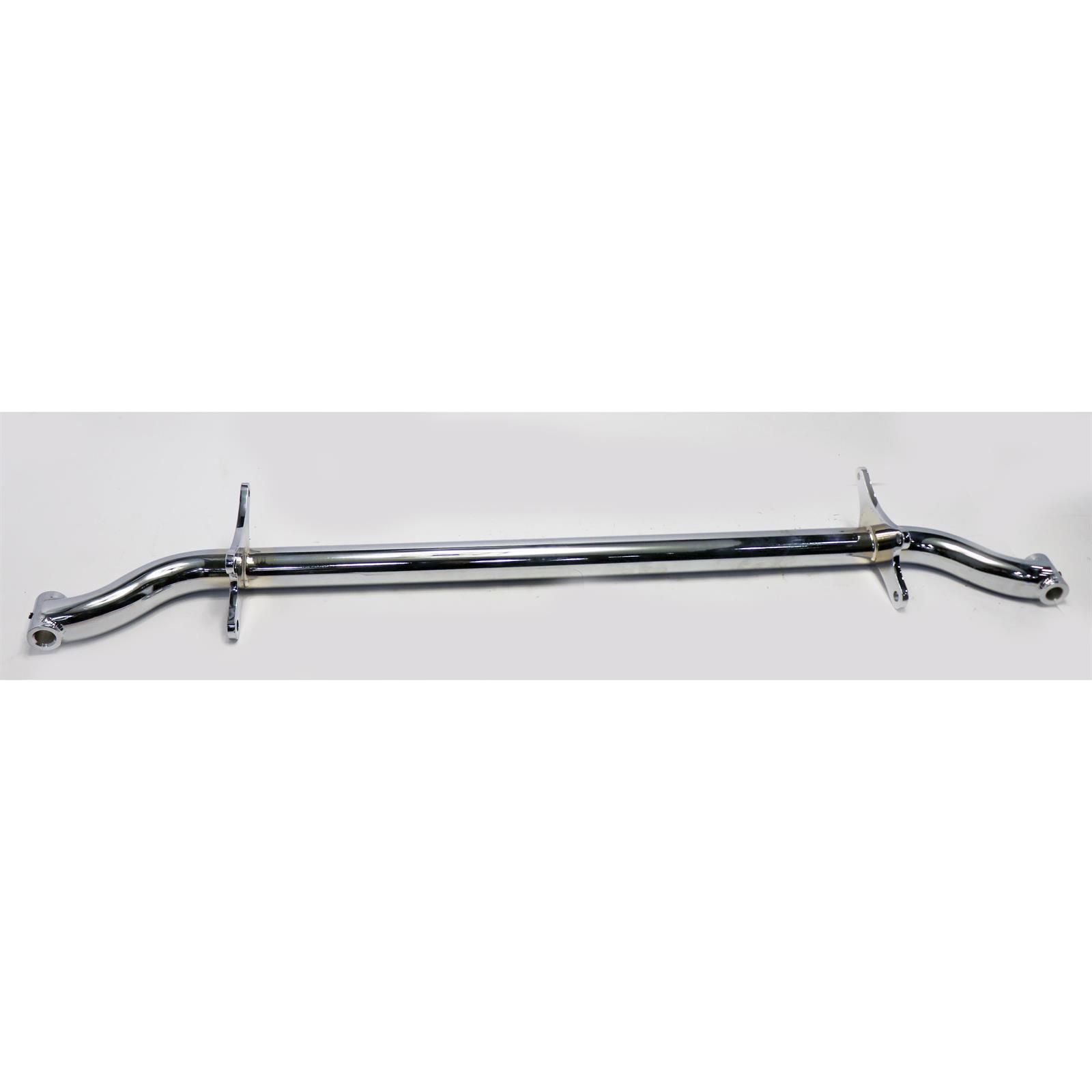 Spring Over Front Tube Axle, Ford Spindle, 4 Inch Drop, Chrome